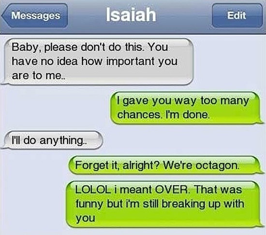 32 Funniest Breakup Texts Comebacks And Ex Trolling Team Jimmy Joe