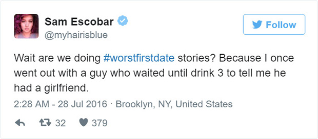 33 Funny Tweets About People's Worst First Dates Ever | Team Jimmy Joe